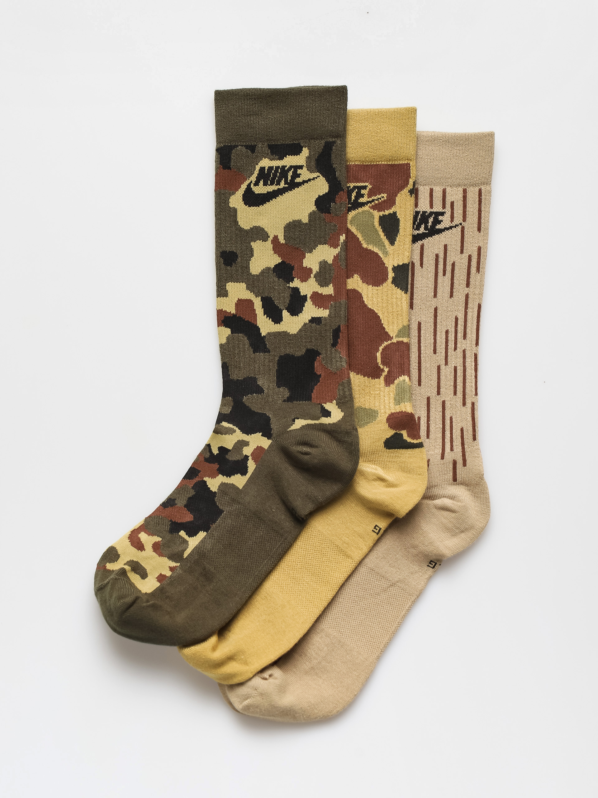 Nike SB Чорапи Everyday Essential - кафяв, зелен, камуфлаж (multi color)