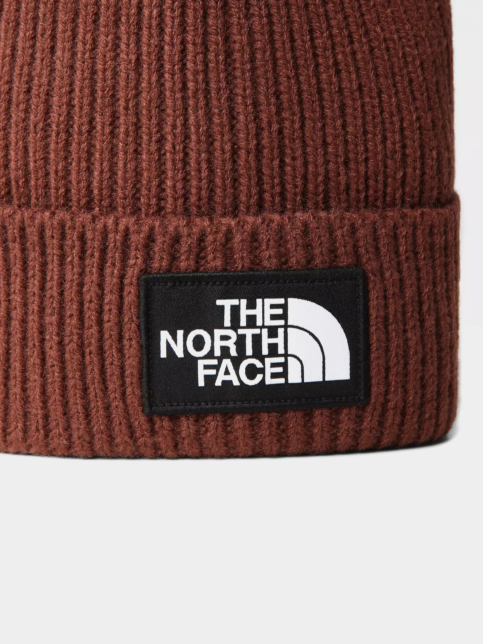 The North Face Шапка TNF Logo Box - кафяв (dark oak)