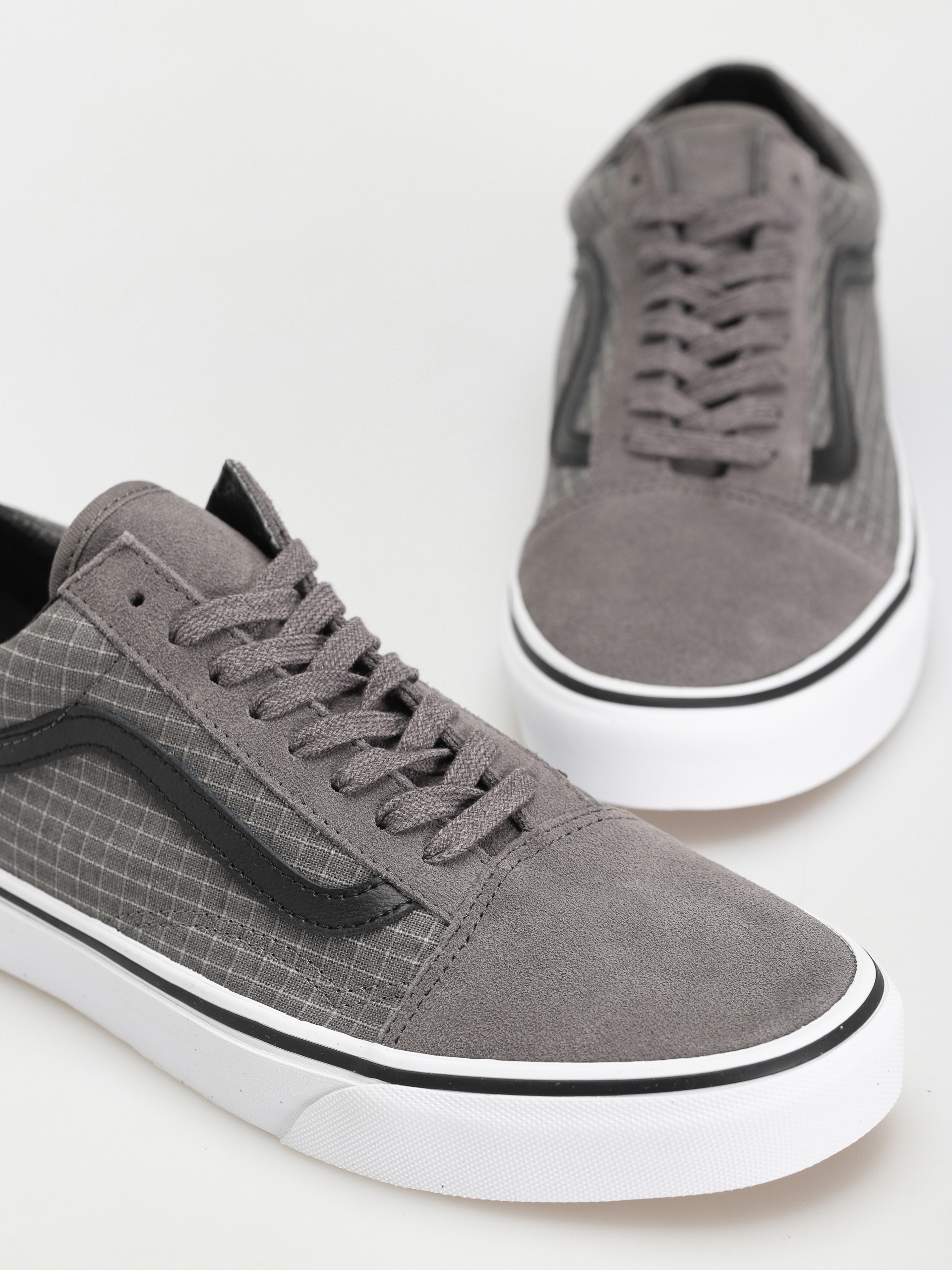 Vans Обувки Old Skool (ripstop canvas pewter/true white)