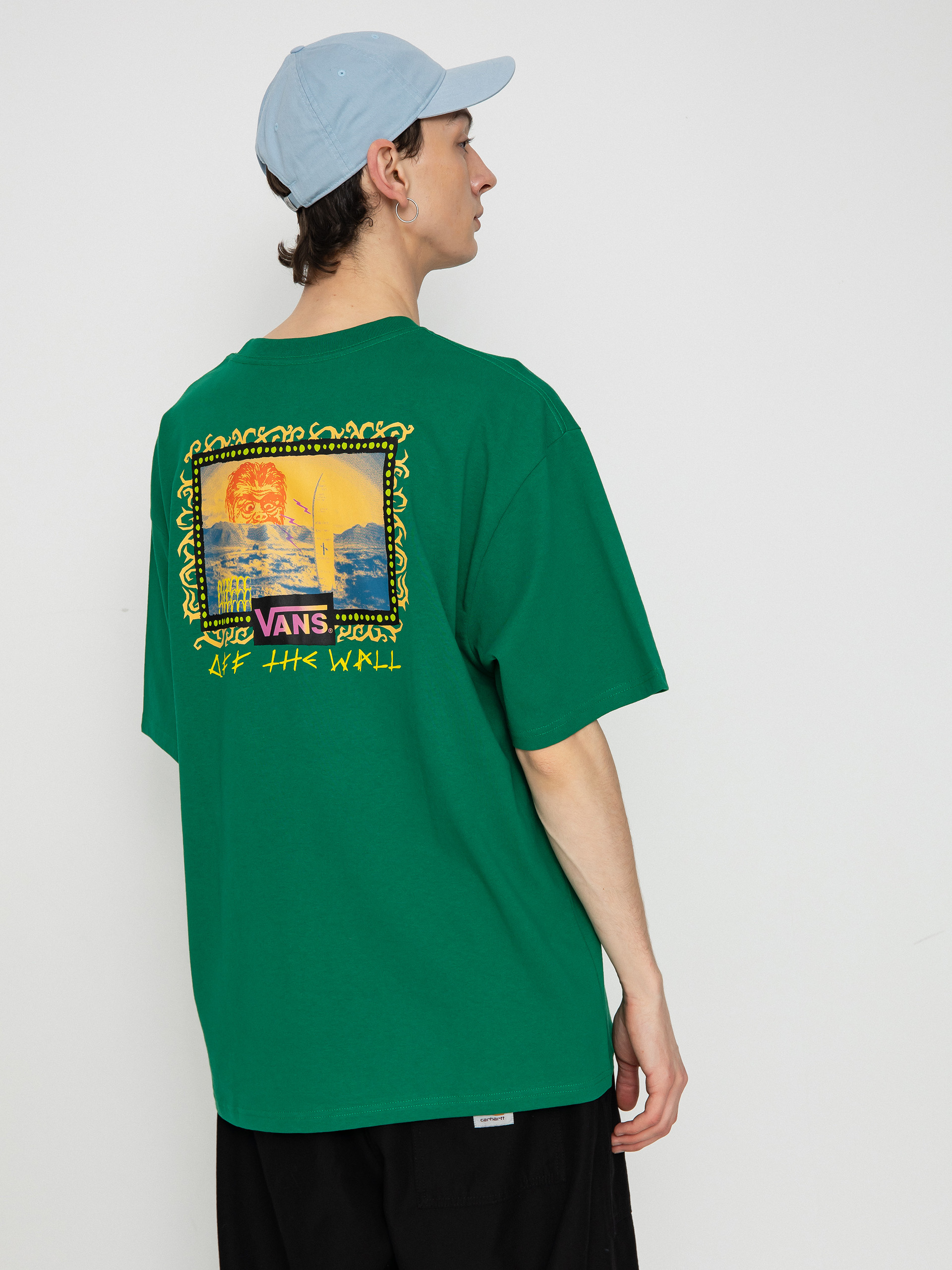Тениска Vans Landscape Surf Loose - зелен (verdant green)