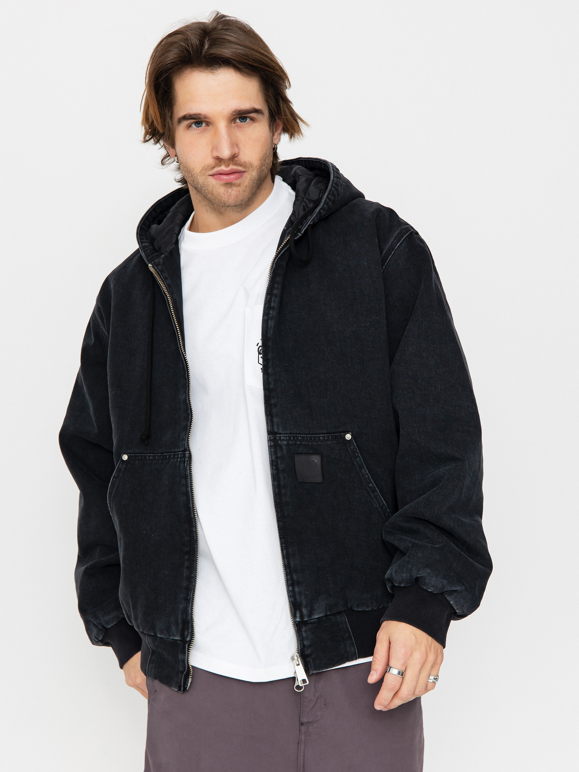 Яке Carhartt WIP OG Active Rivet - черен (black)